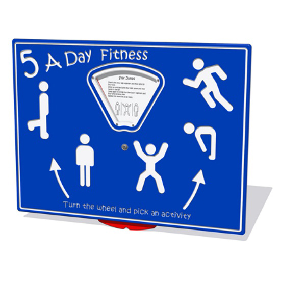 5-a-Day Fitness Play Panel | Play Panels | Caloo UK Ltd