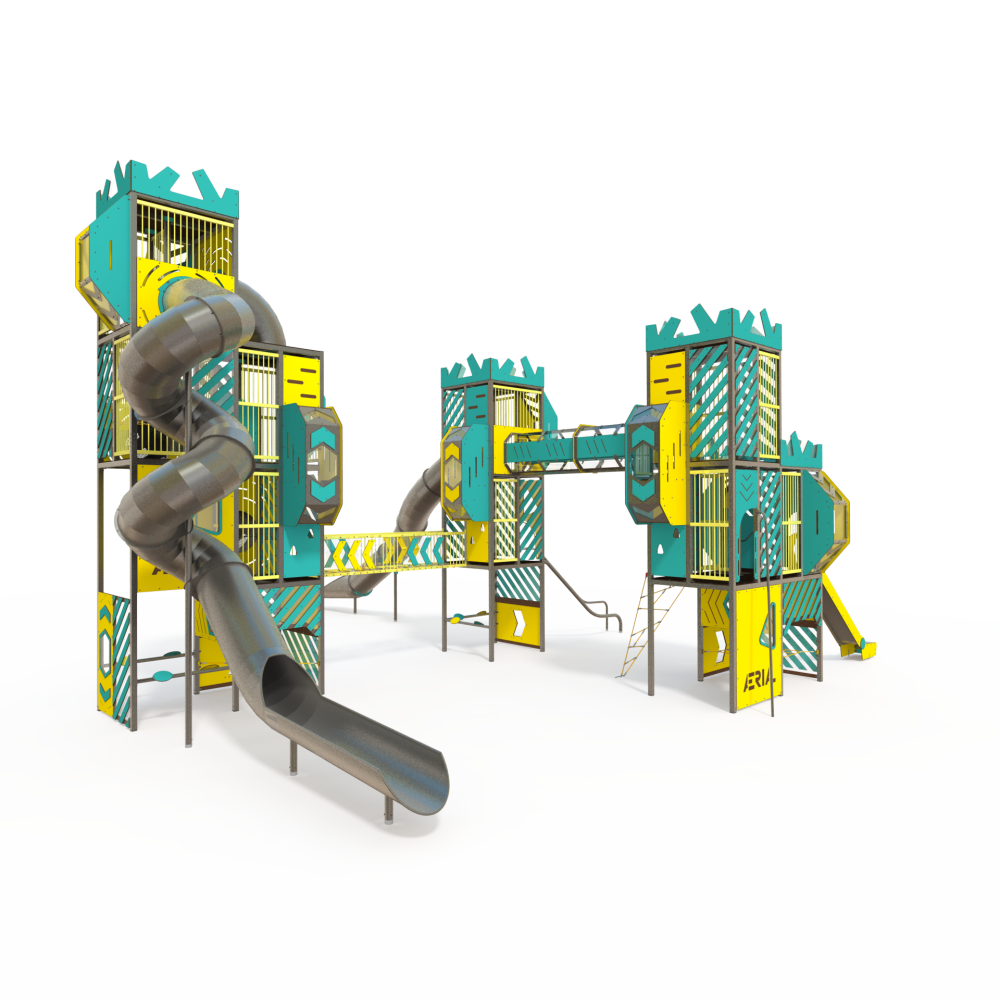 Aerial Transparent Adventure Towers | Centerpiece Multiplay | Caloo UK Ltd