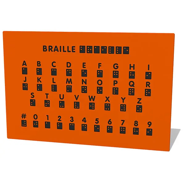Braille Alphabet & Number Panel | Play Panels | Caloo UK Ltd