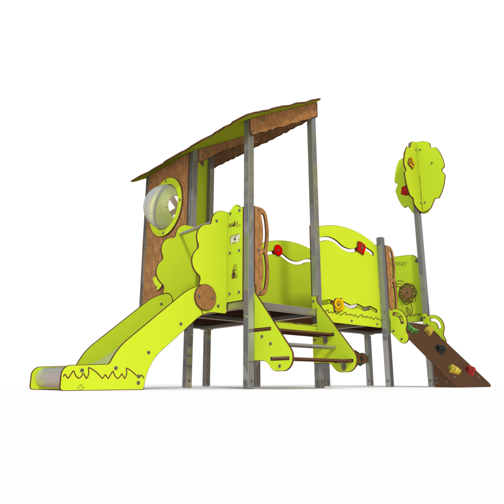 Nature Playhouse with Climb Ramp | Playhouses | Caloo UK Ltd