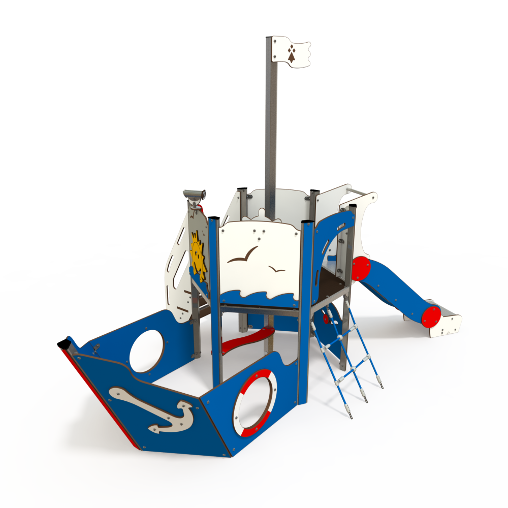Play Boat with Slide & Climb Net | Boats Themed Play | Caloo UK Ltd