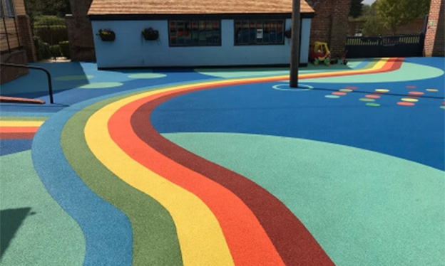 Wet Pour Safety Surfacing | Safety Surfacing | Caloo UK Ltd
