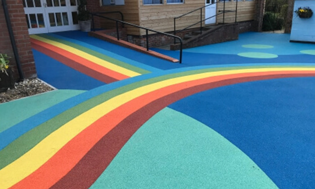 Wet Pour Safety Surfacing | Safety Surfacing | Caloo UK Ltd