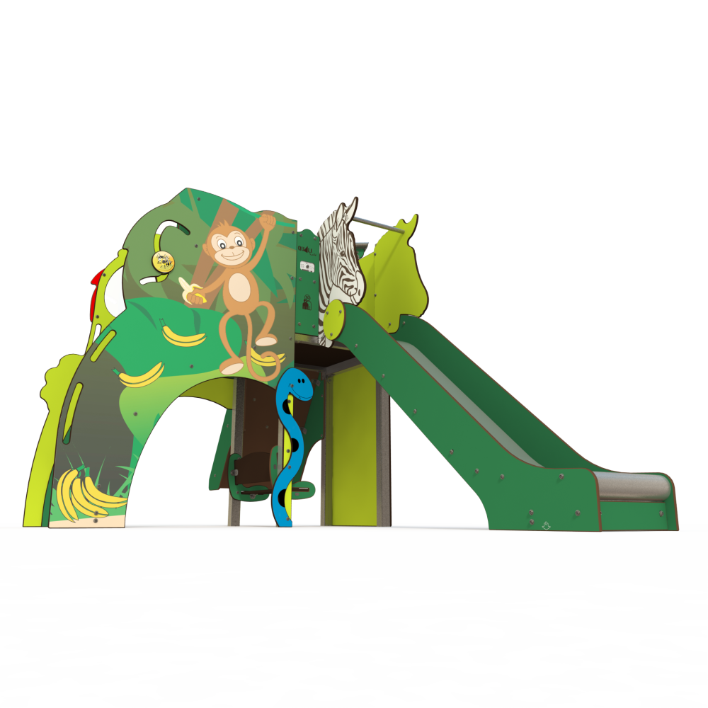 Zoo Animal Large Slide | Multiplay Ages 0 - 6 Years | Caloo UK Ltd