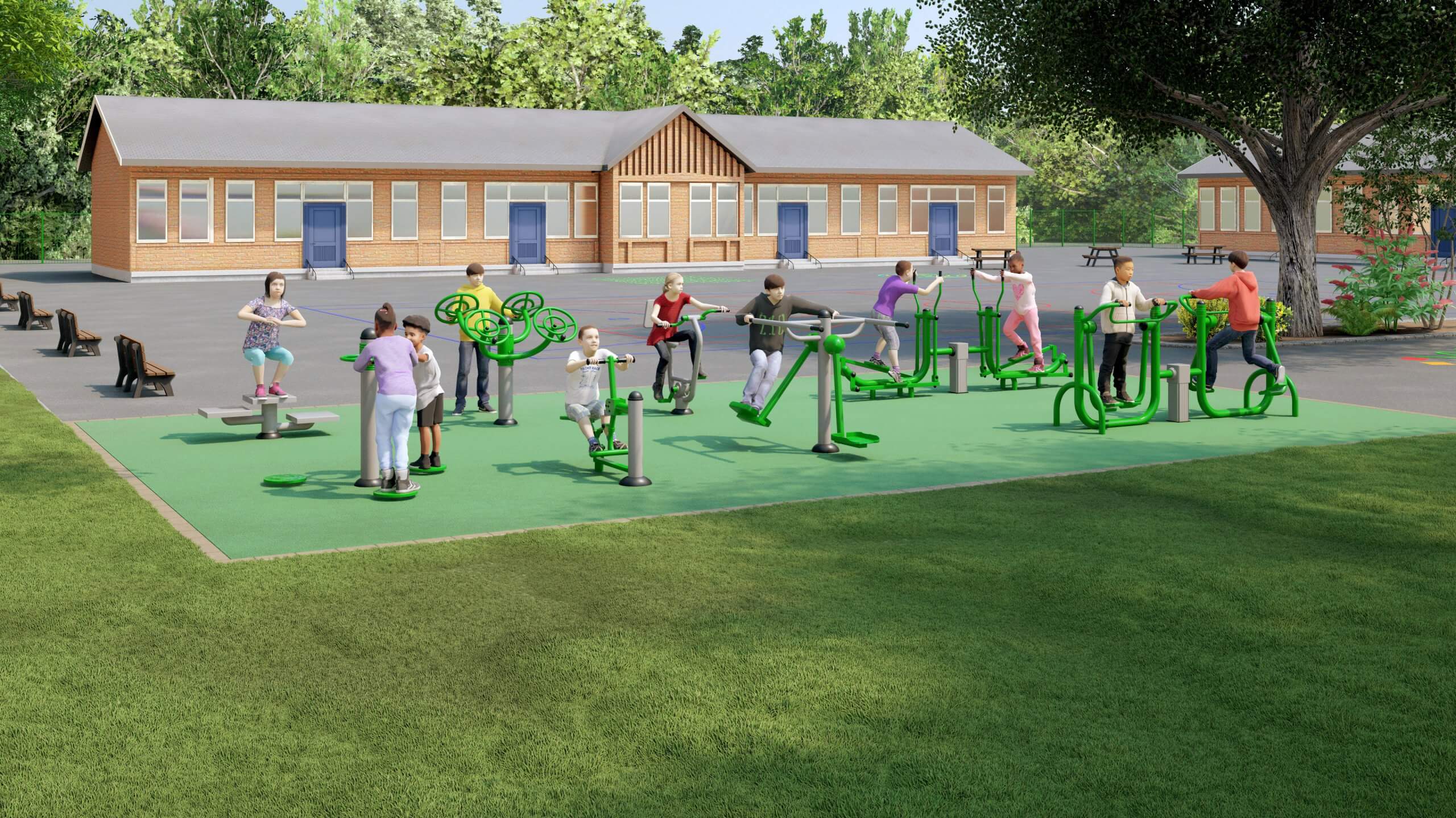 Education Outdoor Gym Bundle for Primary and Secondary Schools