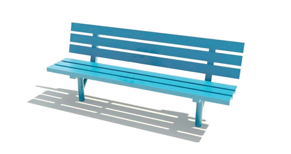 Steel Seat 1.8m Long - Caloo Ltd
