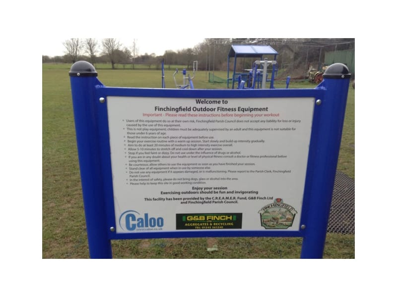 Outdoor Gym Site Sign - Caloo Ltd