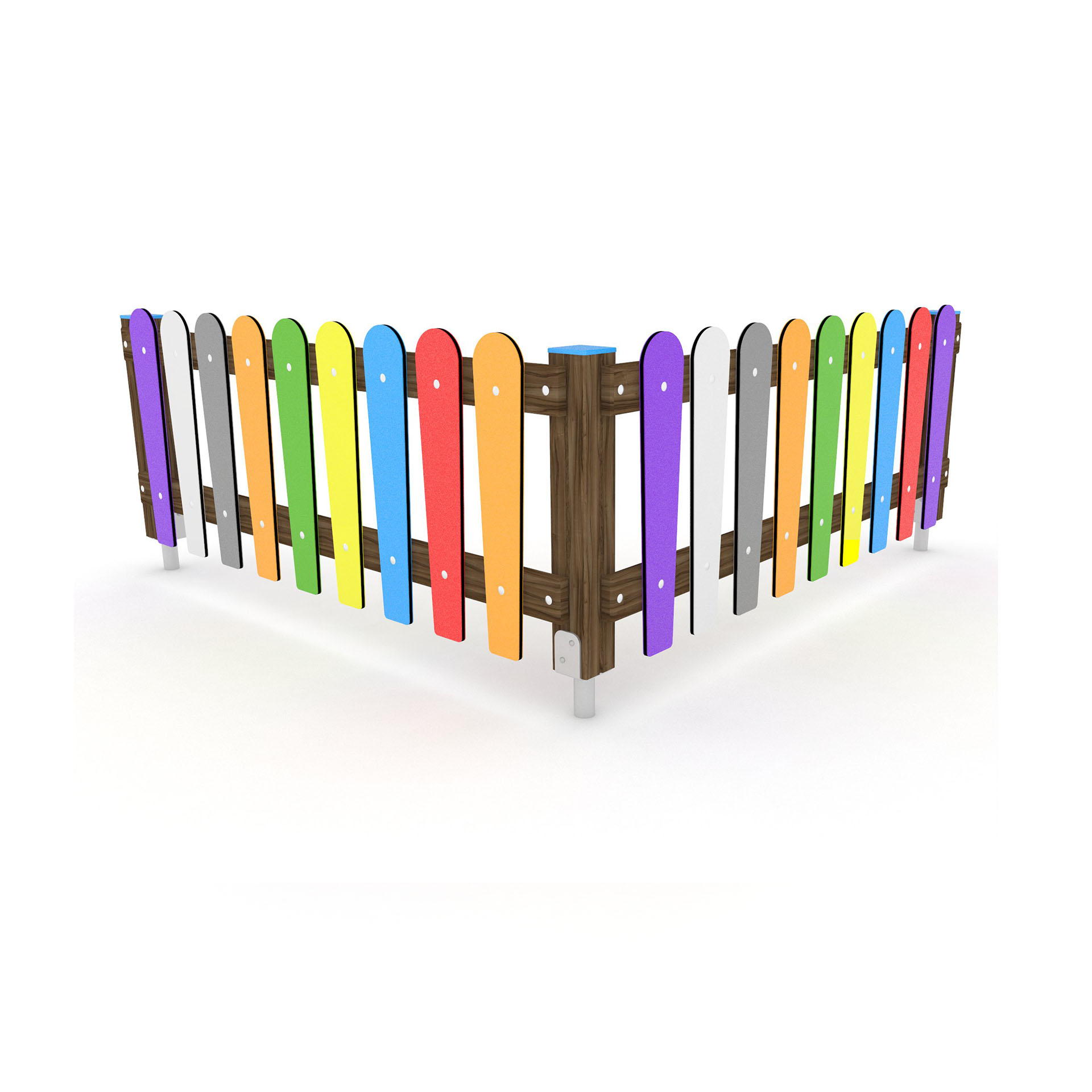 Colourful Playground Fencing - Caloo Ltd