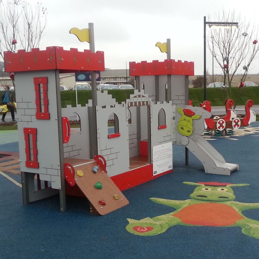 Low Level Two-Tower Castle | Castles Themed Play | Caloo UK Ltd